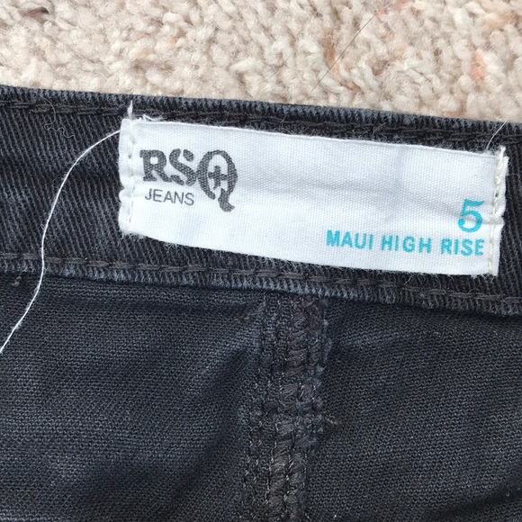RSQ | Shorts | Rsq Maui High Rise Black Short Shorts Size 5ripped ...